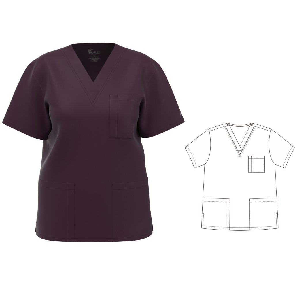 Unisex Scrub Tops Style #559 1